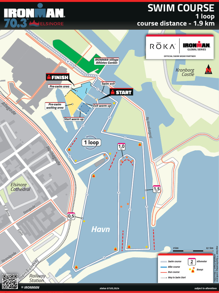 IM 70.3 Elsinore Swim Map 2024 | PDF | Cartography | Geographical ...