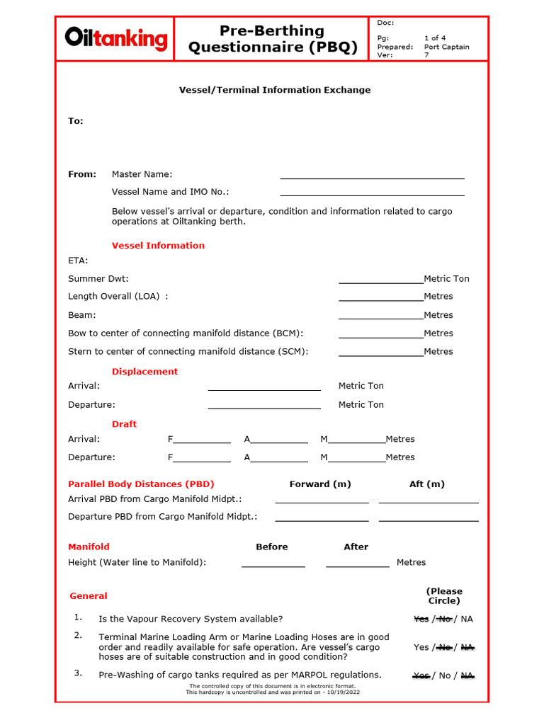 New Pbq 2022 Port Captain | PDF