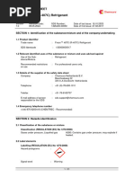Safety Data Sheet Refrigerant R410A | PDF | Toxicity | Oxygen