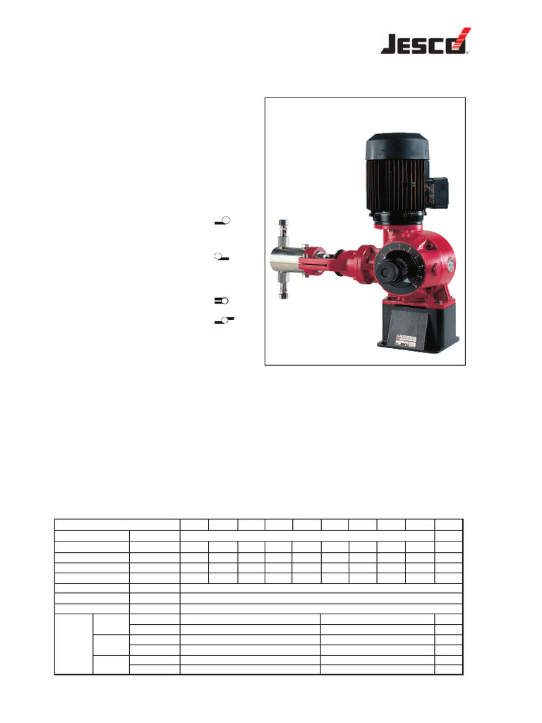 Phosphate Pump Specifications: REKOS KR | PDF | Pump | Valve