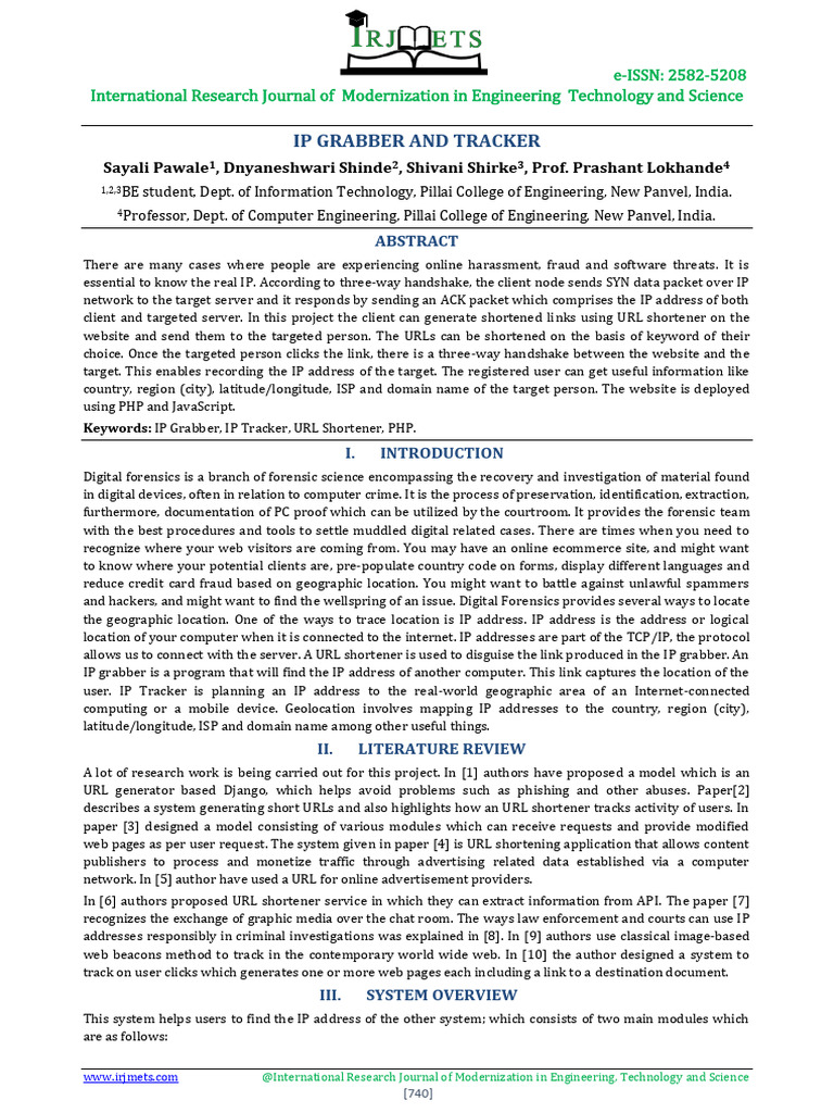 IP Grabber and Tracker Overview | PDF | World Wide Web | Internet & Web