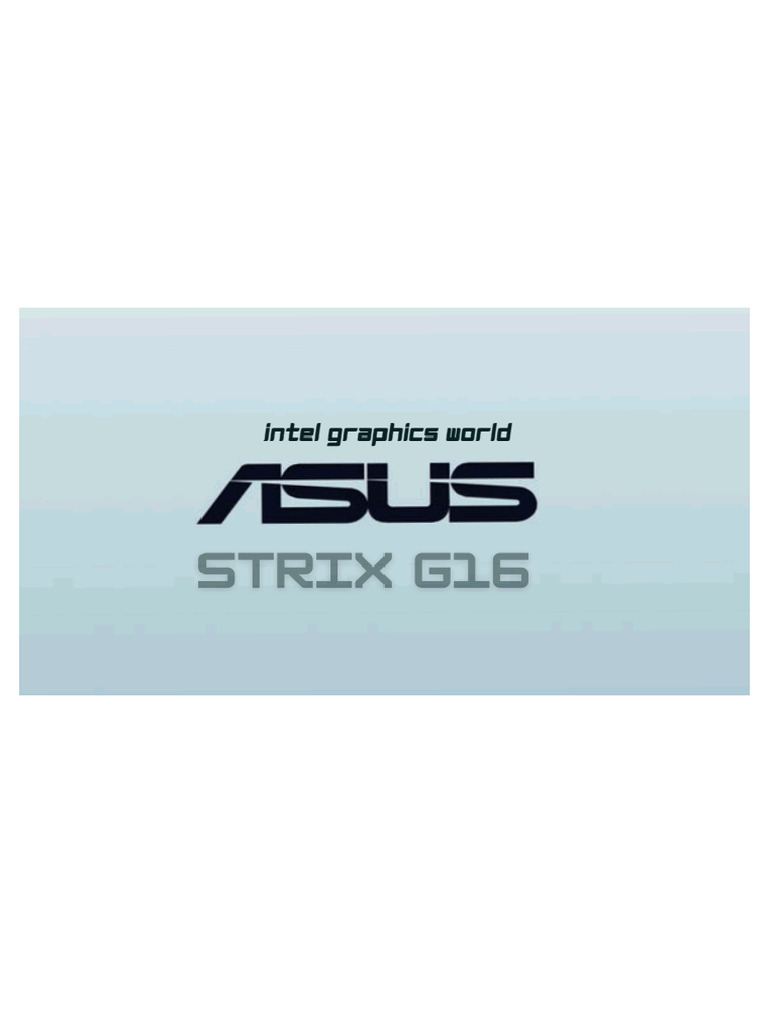 Asus Strix G16 | PDF
