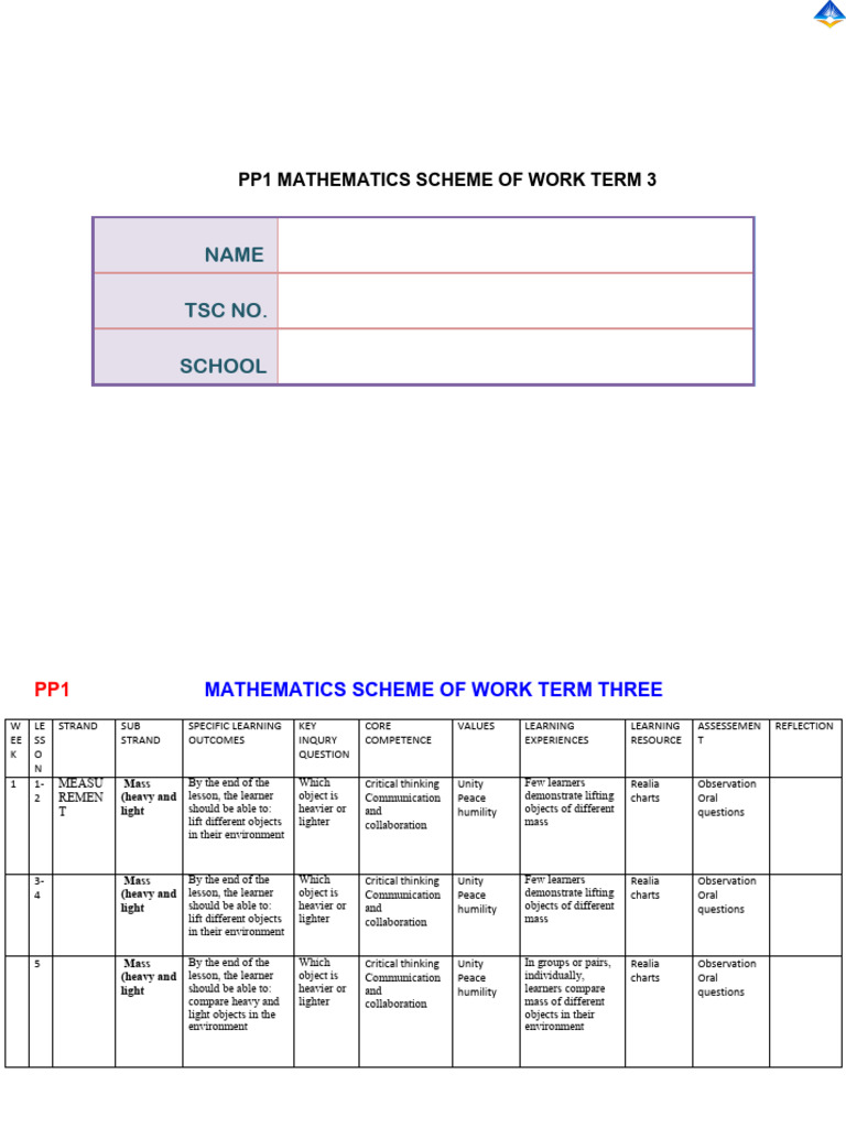PP1 Mathematics | PDF | Critical Thinking | Learning