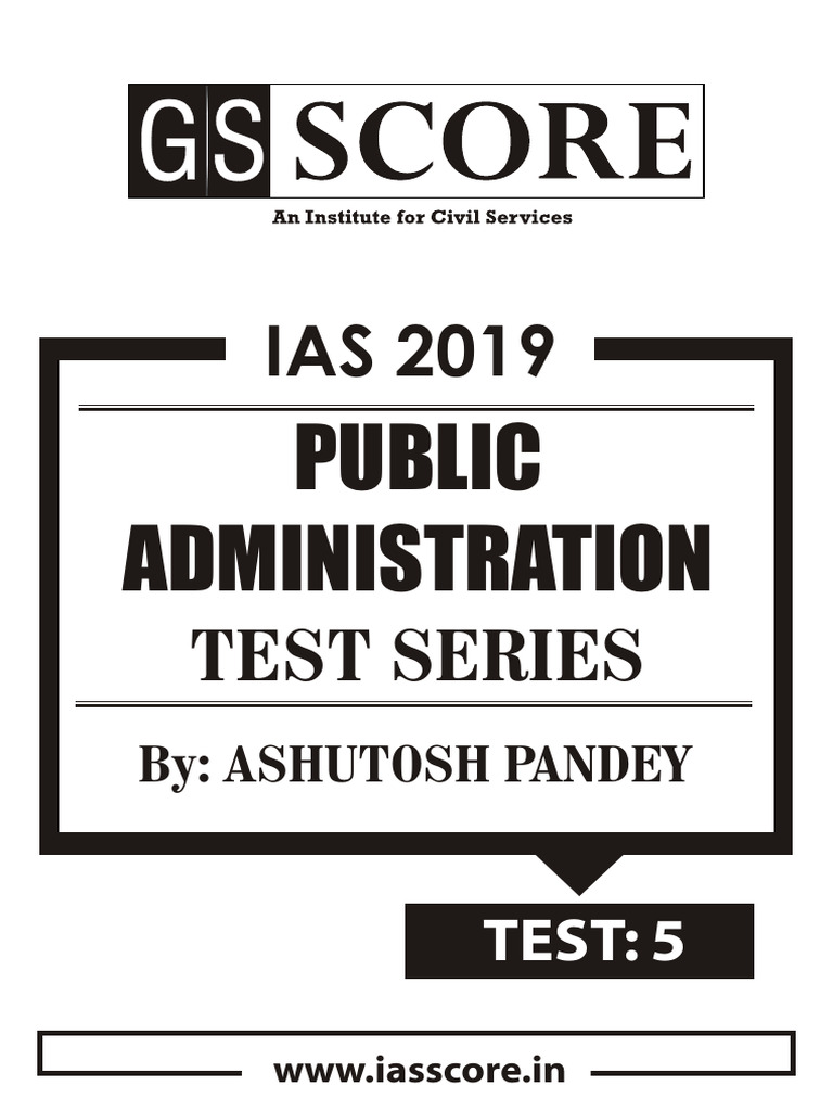 05 Pub Ad Mains 2019 | PDF | Constitution