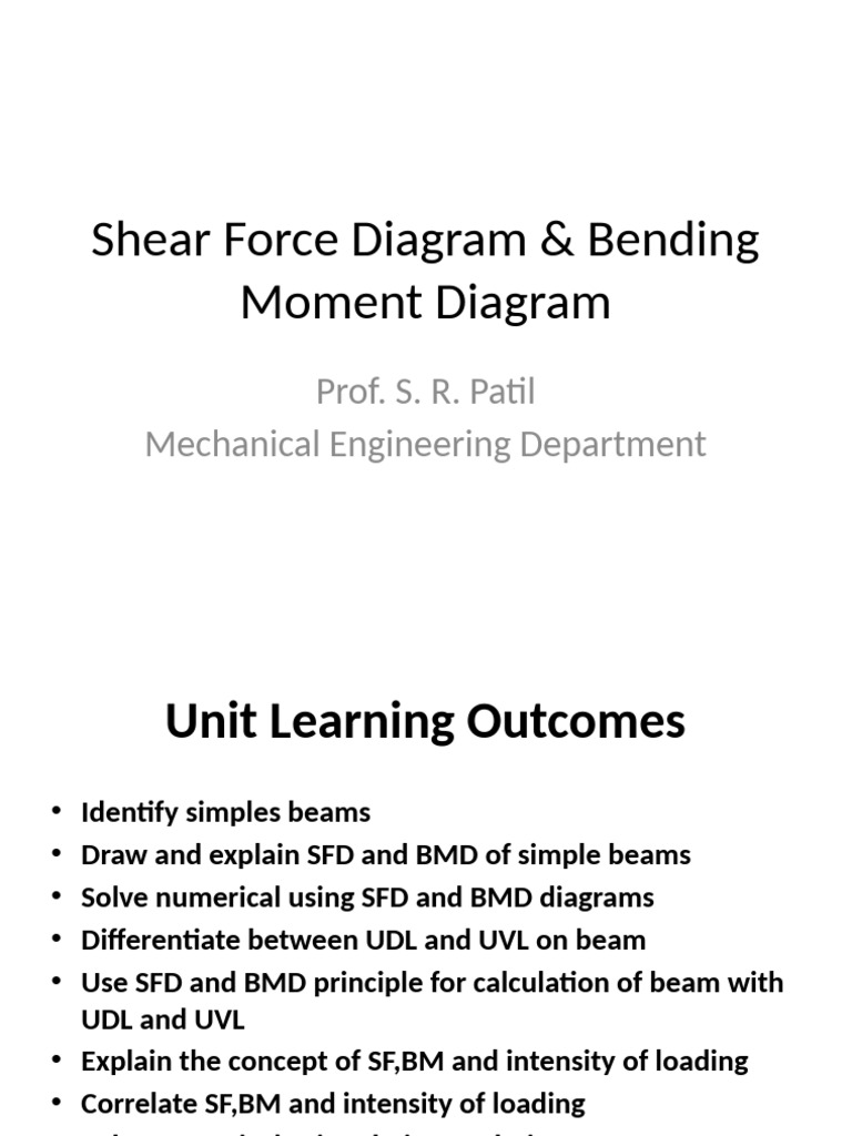 Shear Force and Bending Moment Diagrams | PDF | Beam (Structure) | Bending