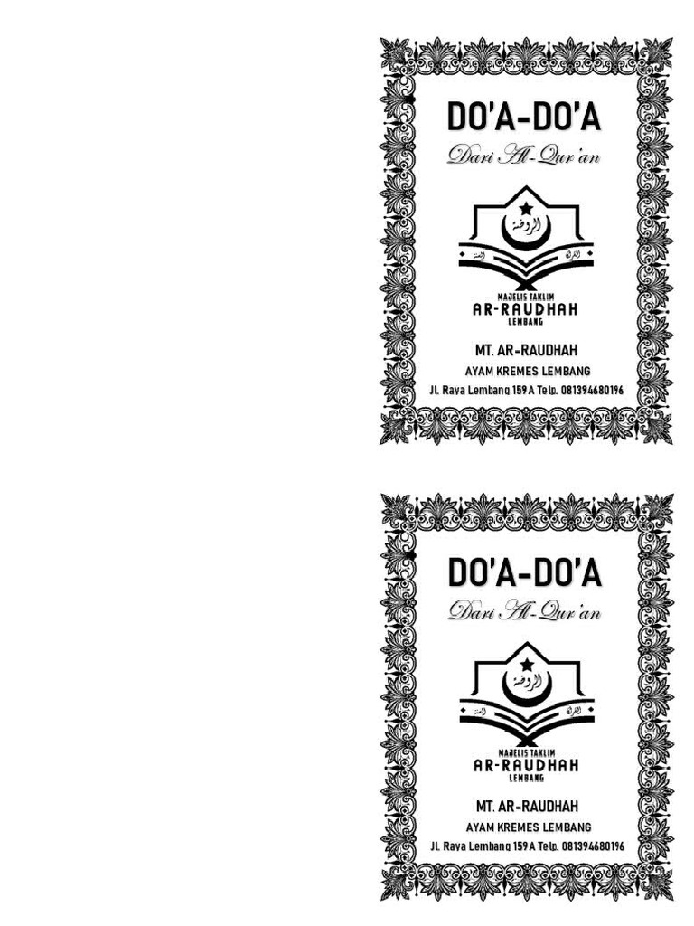 Cover Doa | PDF