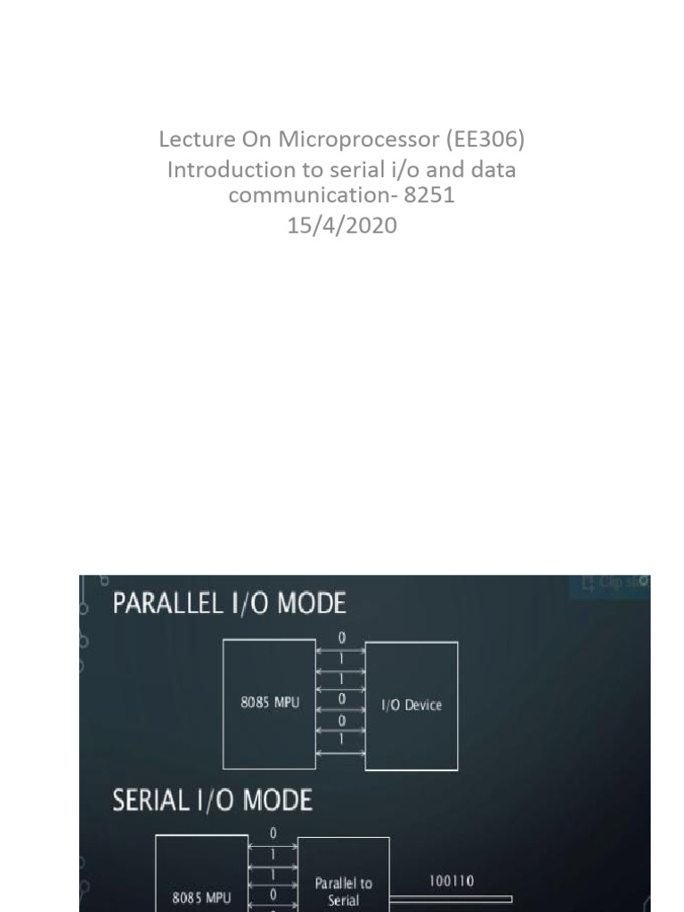 Serial IO Chap16 8251 | PDF