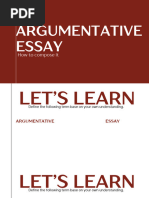 AP English Language Argumentative Essay Template (With Examples) | PDF ...
