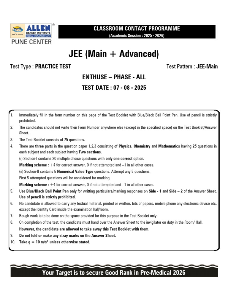 0708 - Enthuse - Phase-All - Practice Test - 1902cja101001250088 - SC ...