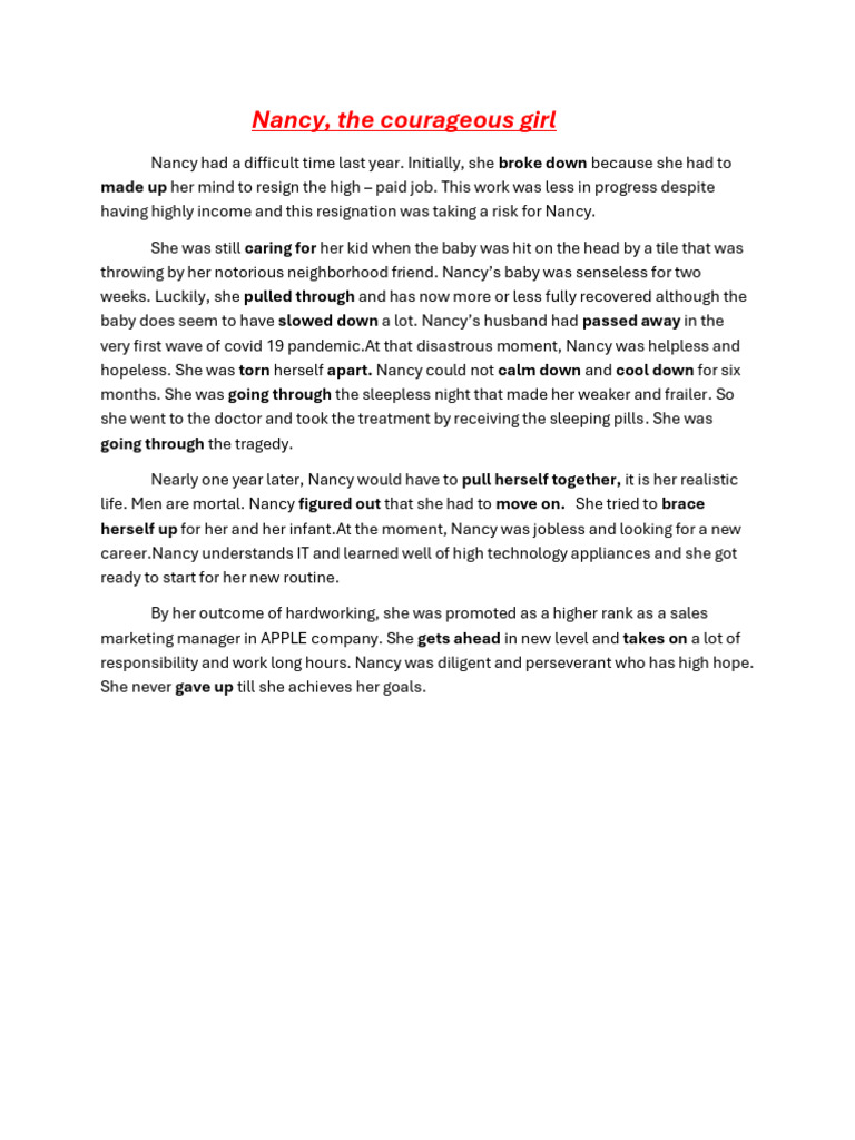 Nancy's Journey: From Tragedy to Triumph | PDF