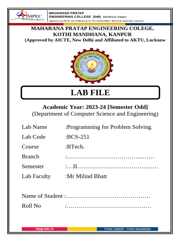 Cover Page and C Lab Index - Updated - 081139 | PDF | String (Computer ...