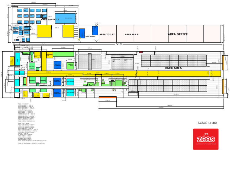 Rincian Mesin dan Area Produksi Tekstil | PDF