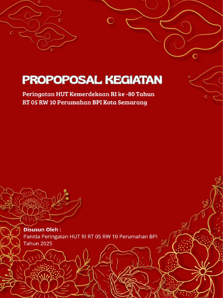 Proposal Hut Ri 80 TH 2025 | PDF