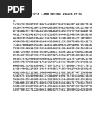 First 500 Digits of Pi | PDF | Technology & Engineering