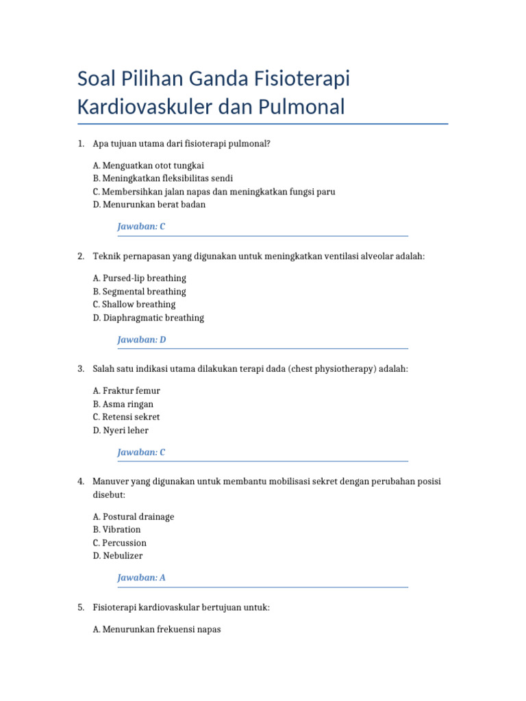 Segmental Breathing dalam Fisioterapi | PDF