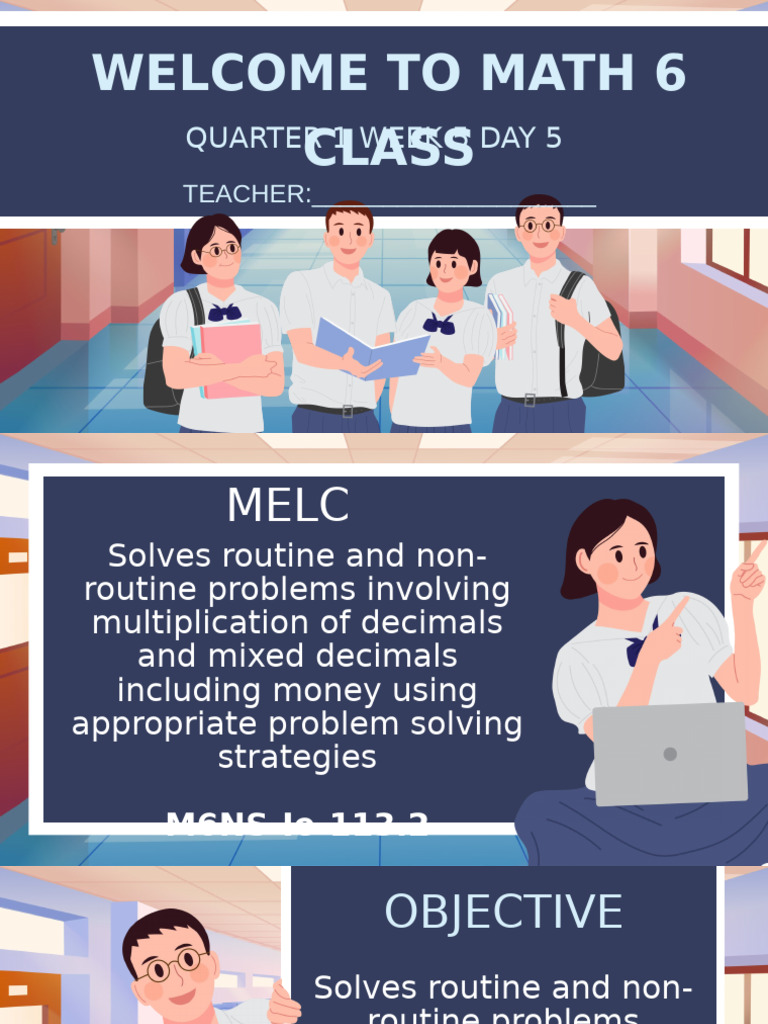 Math 6 q1 Week 5 Day 5 | PDF | Multiplication | Mathematics