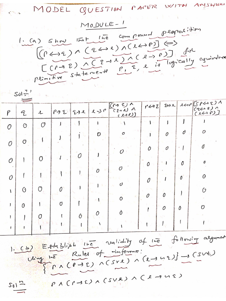 Set-1 Answer Dms | PDF
