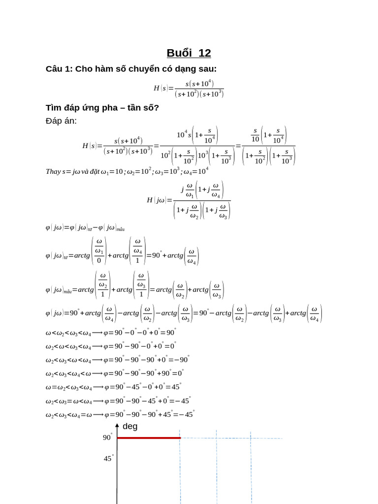 Dap An BTCC Buoi 12 | PDF