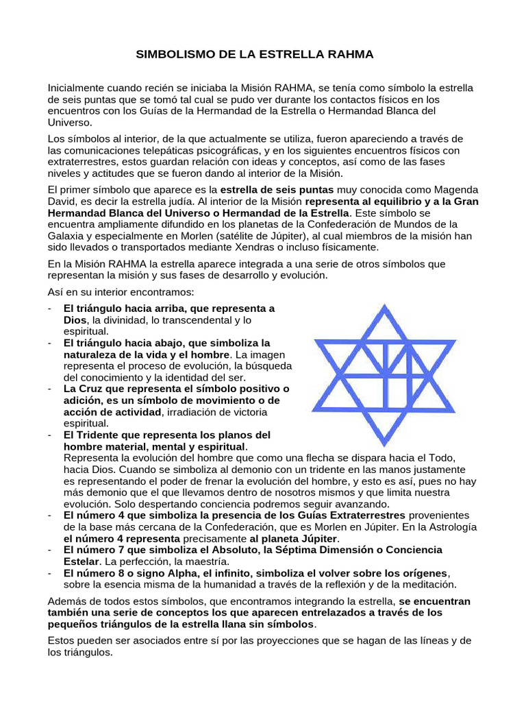 Simbolismo de la Estrella Rahma | PDF | Estrellas | Universo