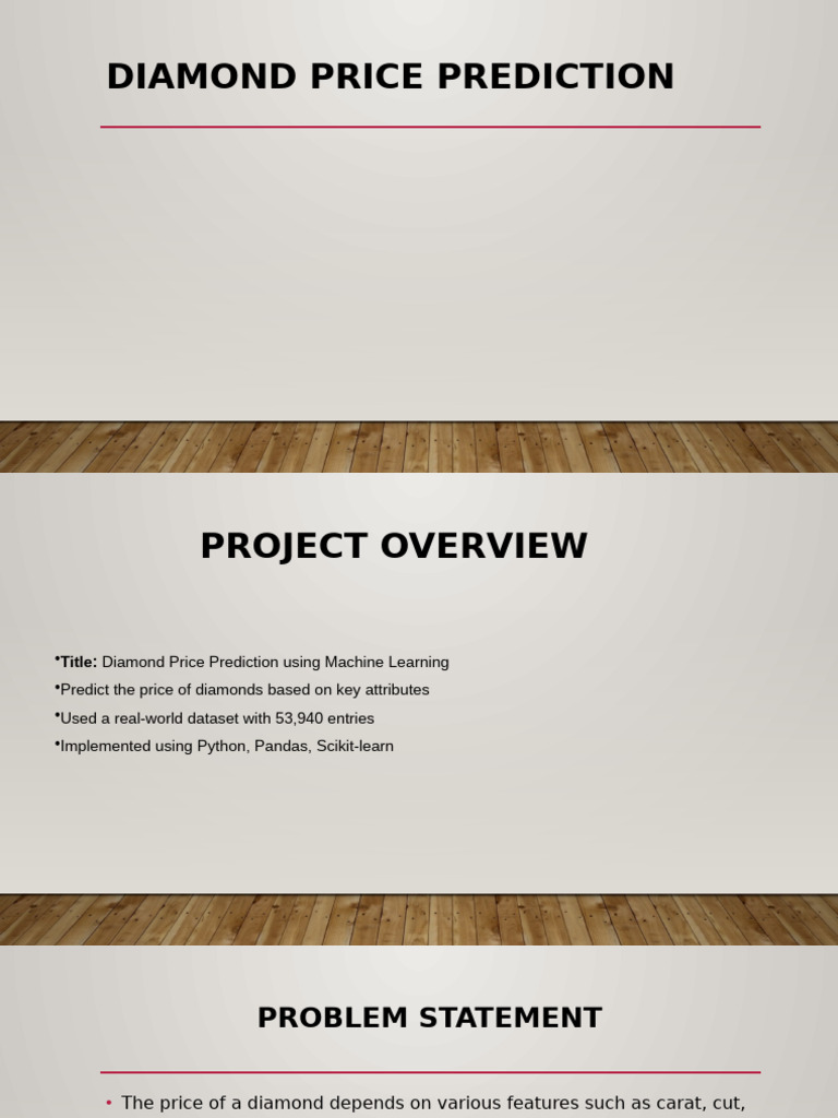 Diamond Price Prediction | PDF