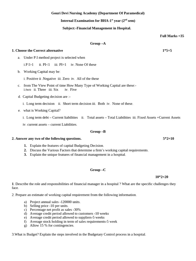 Gouri Devi Nursing Academy | PDF