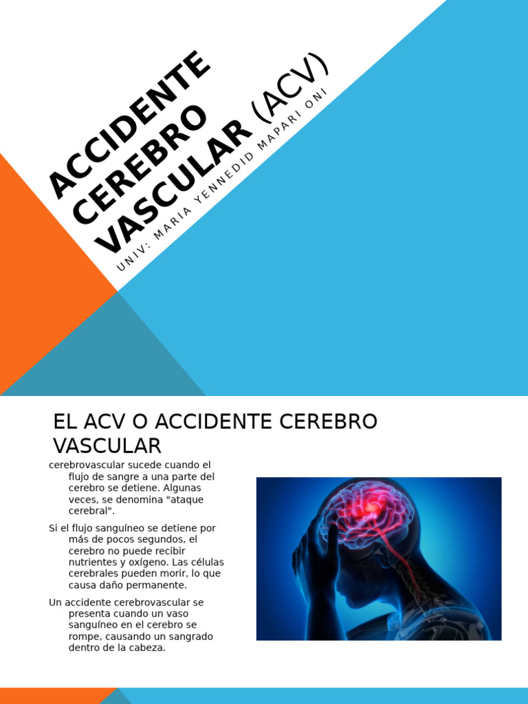 Accidente Cerebro Vascular (Acv) Med.q 2022 | PDF | Carrera | Trombo
