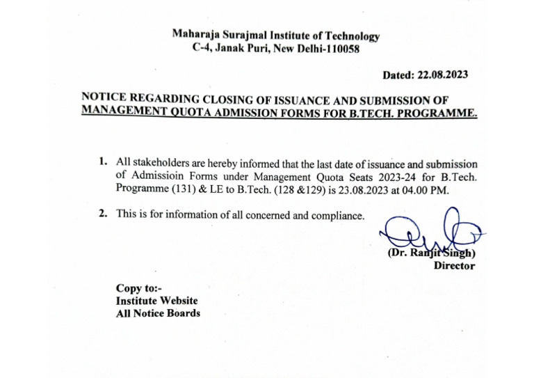 Notice Regarding Closing of Issuance and Submission of Management Quota ...