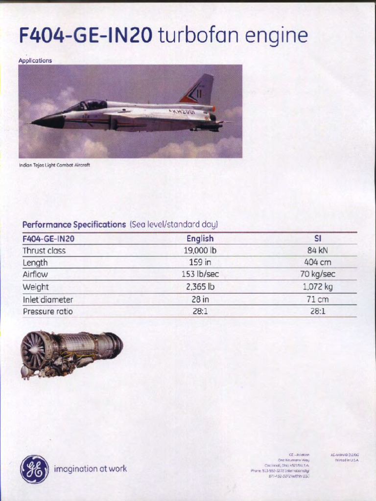 GE Engine Info | PDF
