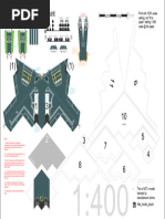 B-2 Spirit Papercraft Body Template | PDF