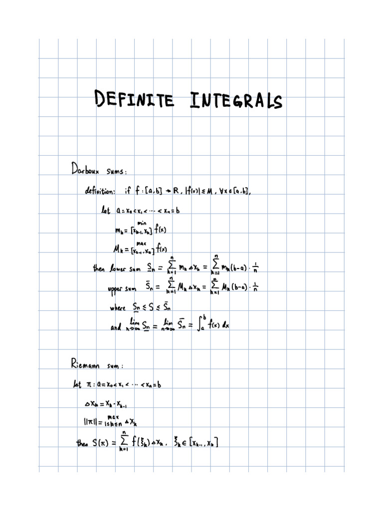 Definite Integrals | PDF