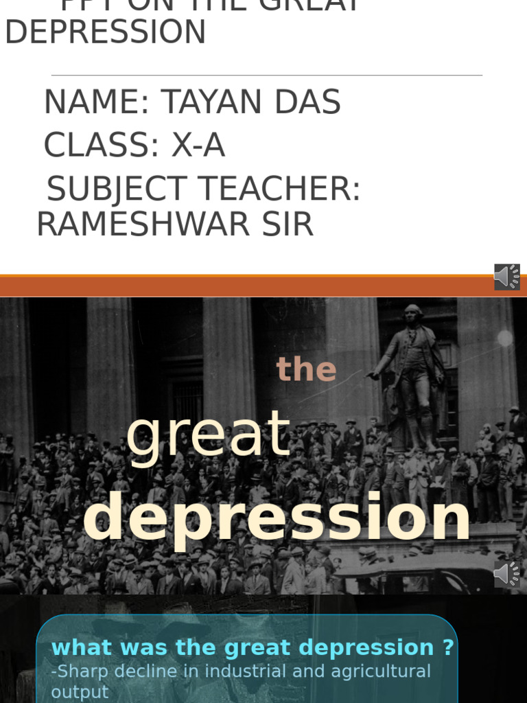Great Depression Overview and Impact | PDF