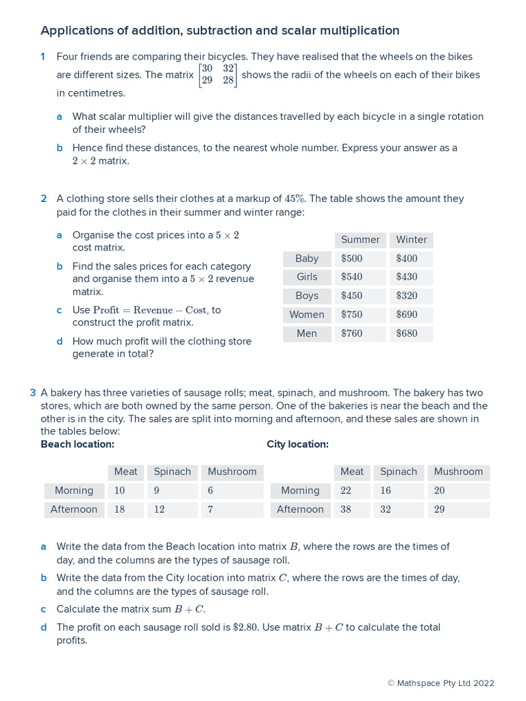 Decimal Multiplication Worksheet | PDF | Matrix (Mathematics ...
