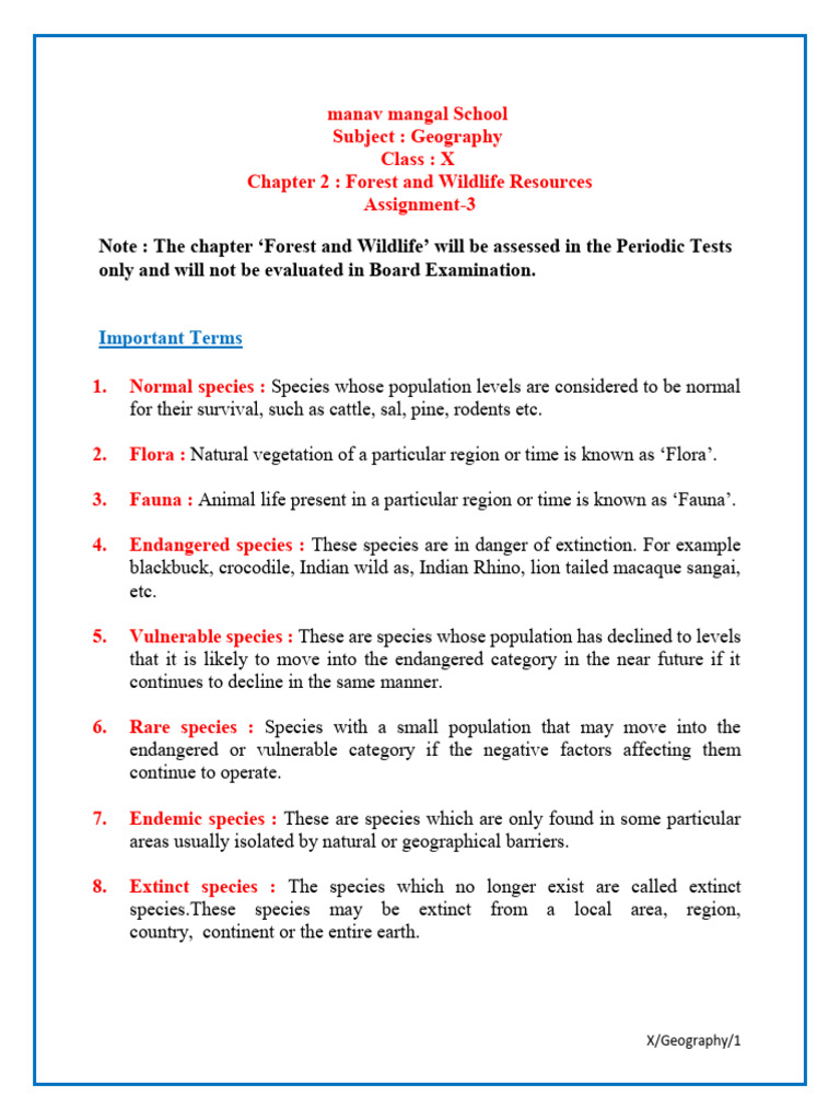 Chapter2 - Geography Assignment 3 | PDF | Biodiversity | Environmental Degradation