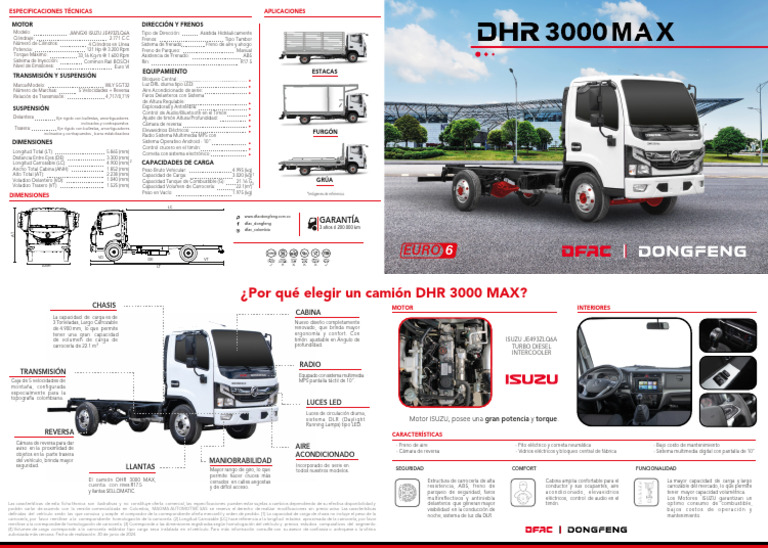 Especificaciones del DHR 3000 MAX | PDF | Camión | Carros deportivos