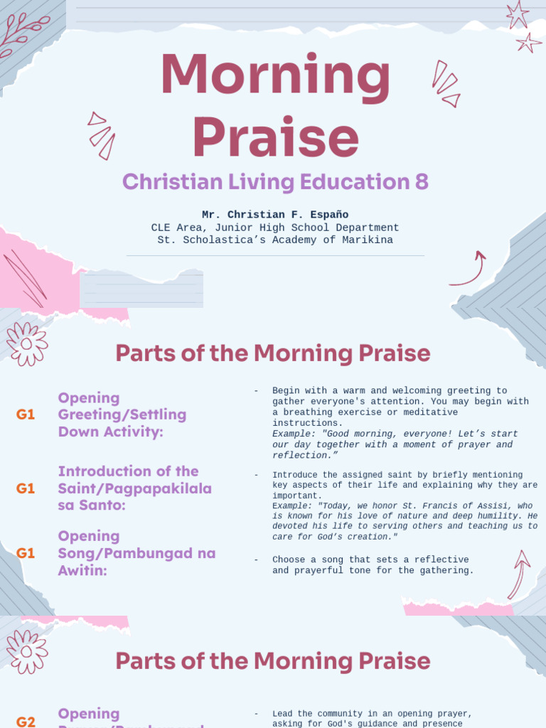 2425 CLE 8 Asynchronous Task | PDF | Prayer | Intercession