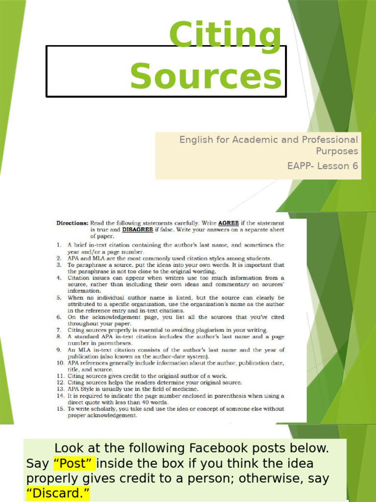 Citing Sources in Academic Writing | PDF | Citation | Apa Style
