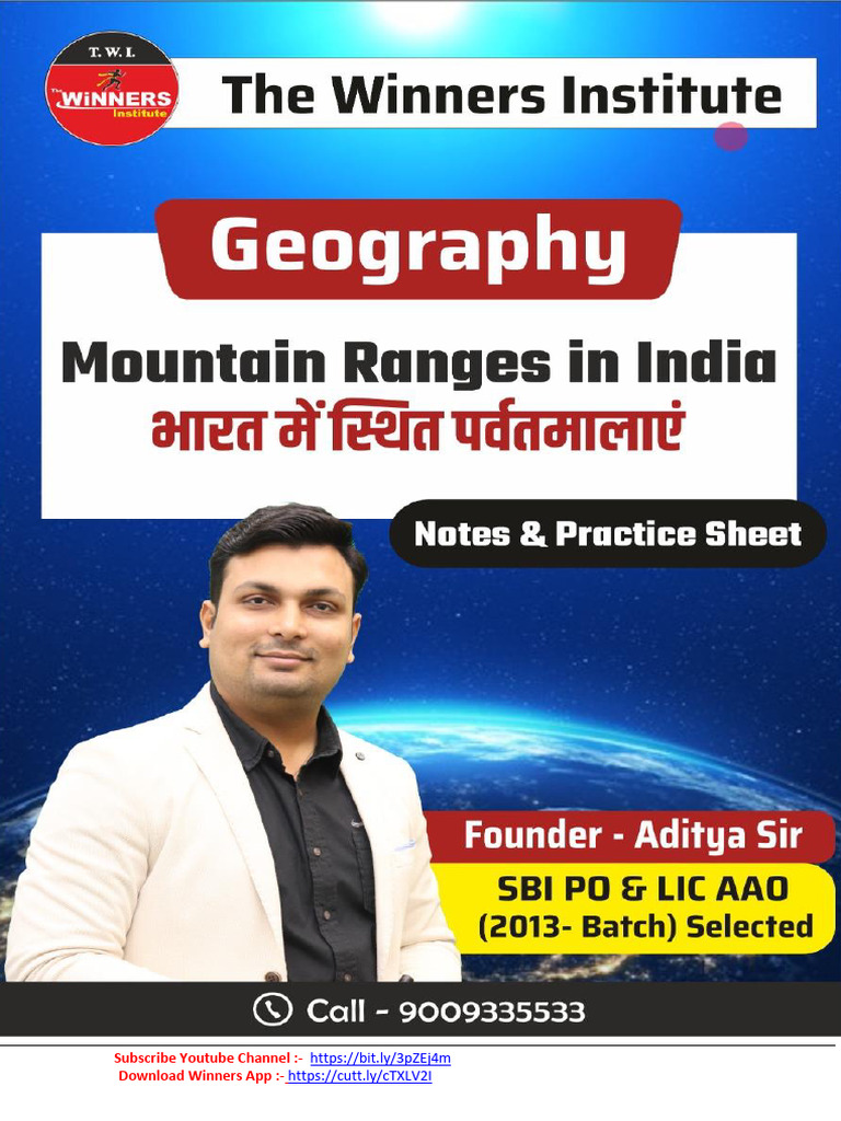 Mountain Ranges English | PDF | Himalayas | Mountains
