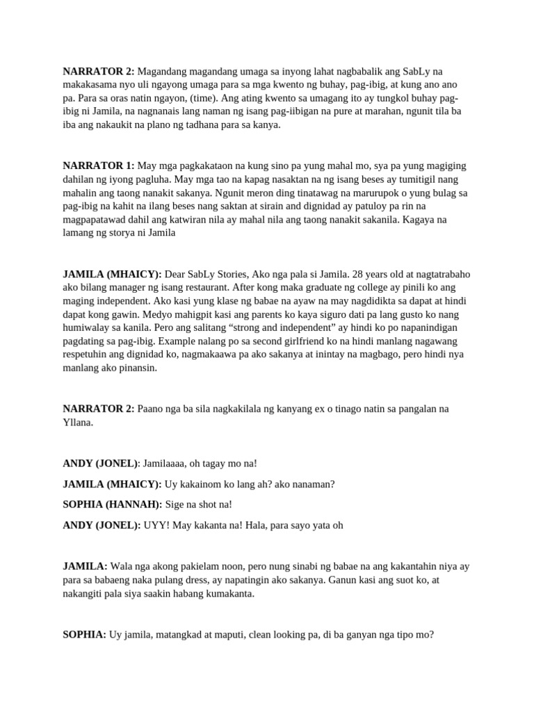 Esp Radio Drama Script | PDF