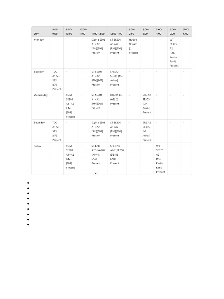 Attendance | PDF