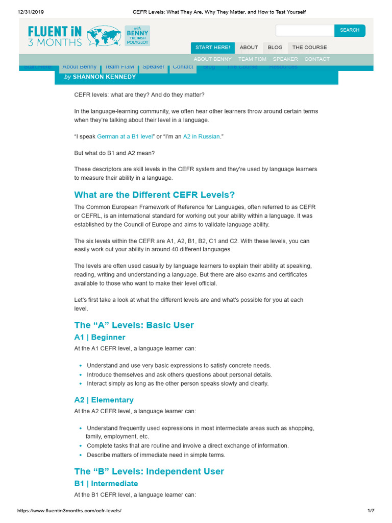 CEFR Levels - What They Are, Why They Matter, and How To Test Yourself ...