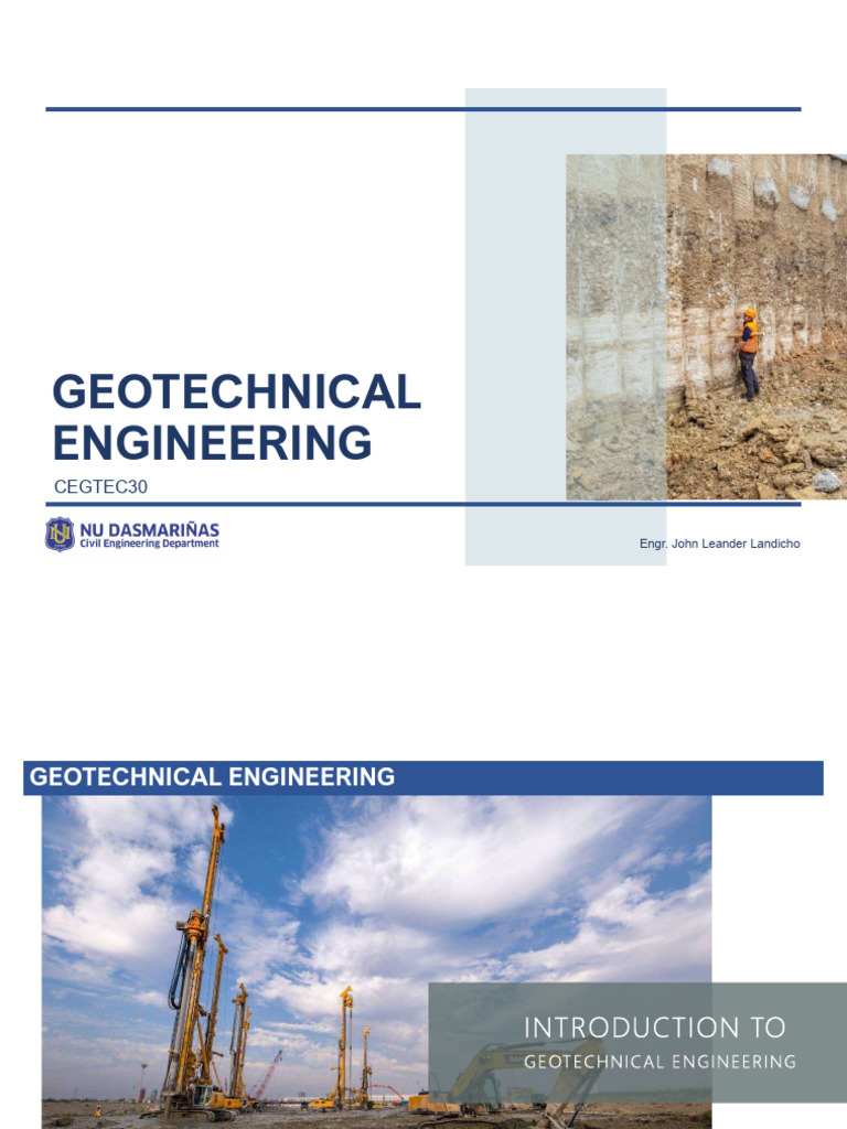 03.A - Introduction To Geotechnical Engineering | PDF | Geotechnical ...