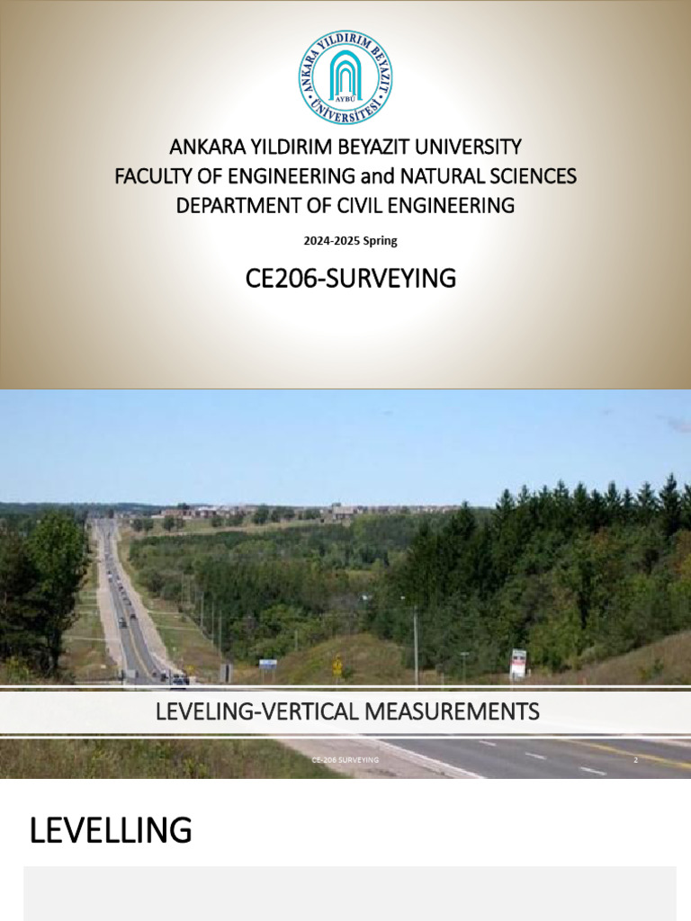 Ce206 Surveying Week 4 | PDF | Surveying | Geographical Technology