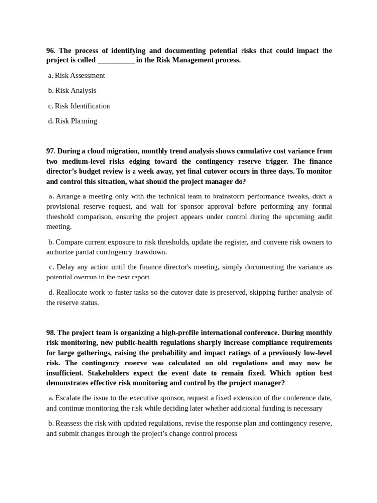 Project Risk Management Strategies | PDF | Risk | Risk Management