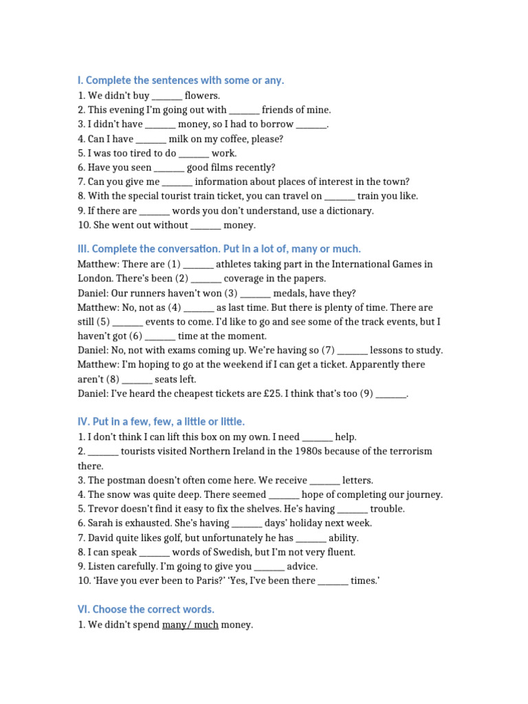 Quantifiers Exercises | PDF