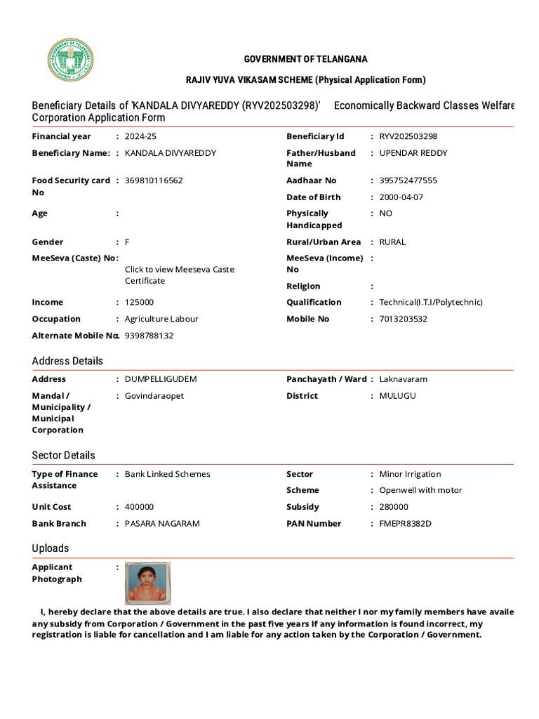 Telangana Obmms - CGG | PDF | Economies | Social Policy