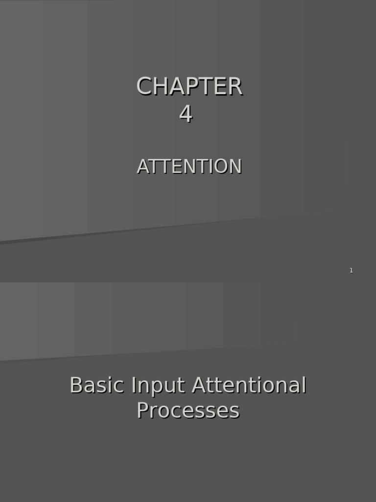 Implicit Processing in Attention | PDF | Attention | Neuropsychological ...