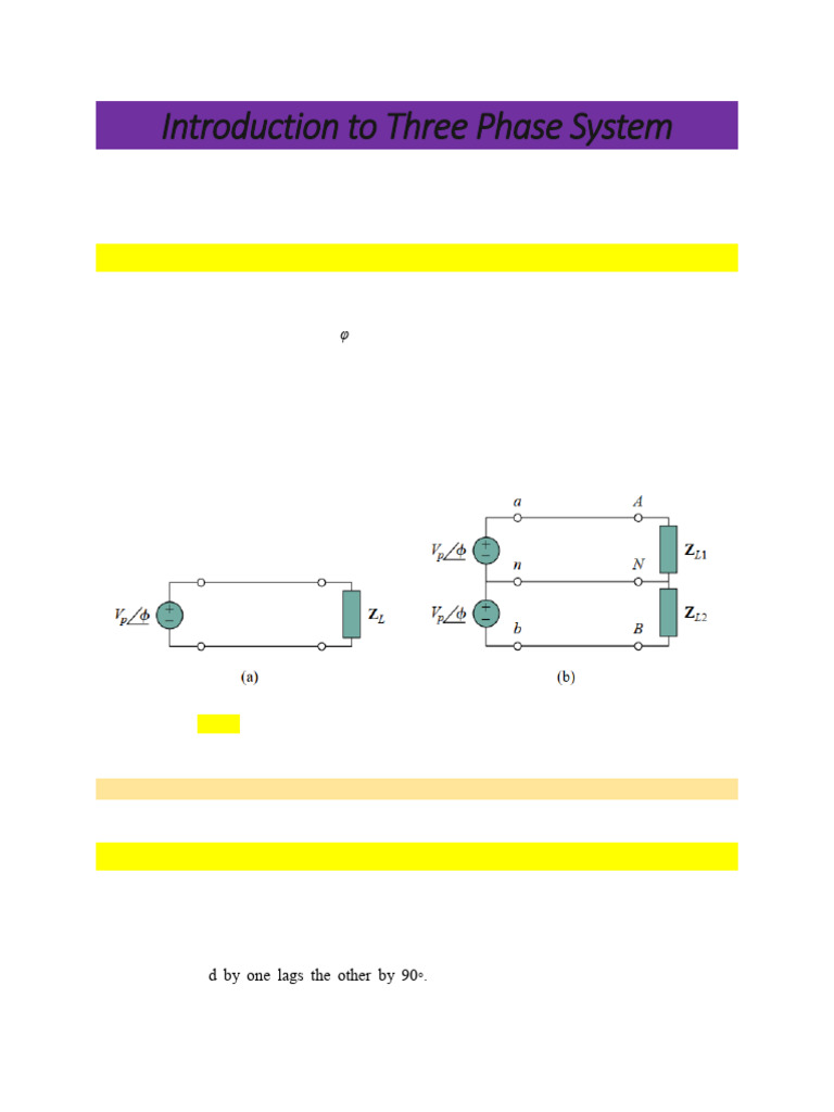 Overview of Three-Phase Systems | PDF | Power (Physics) | Electronic ...