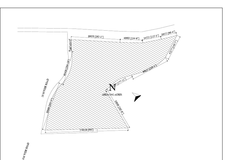 Area Measurements and Road Dimensions | PDF