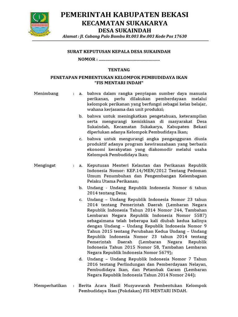 SK Fis Mentari Indah | PDF