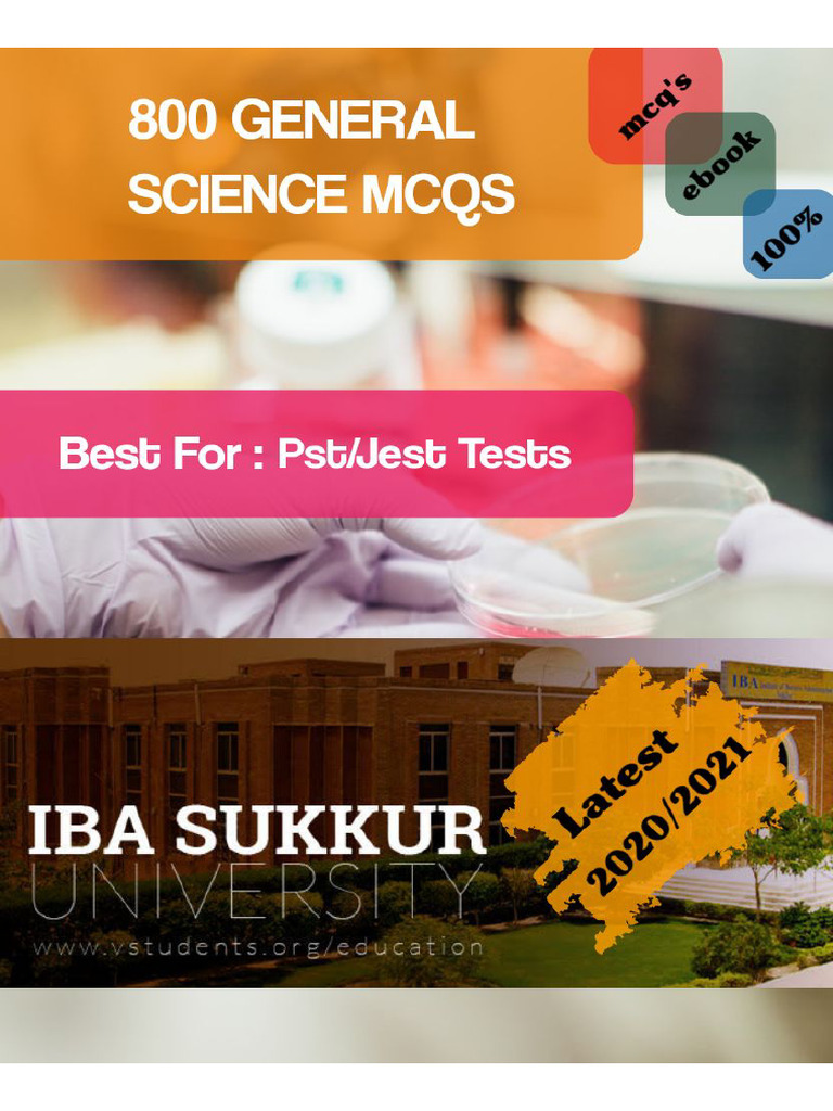 800 General Science Mcqs for Pst Sst Jest | PDF